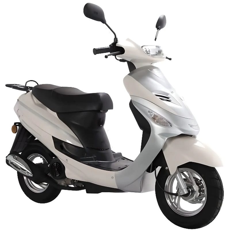 Scooter Euro5 Urban Star 4T – 50 cc – blanc et argent – Promotion